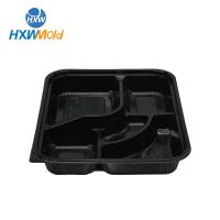 China Multi Compartment Meal Prep Lid Mold with Removable Sauce Cup Cover Design for sale