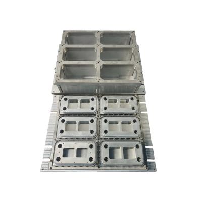 China Aluminum Fast Food Rectangle Container Mold 6 Cavities CNC Quick Service Packaging Mold for sale