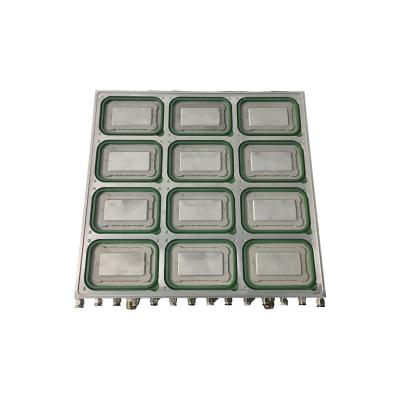 China Automatic Four Station Plastic Disposable Lunch Box PVC Lid Thermoforming Mold for Fruit Box for sale