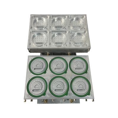 China G205 Bubble Tea Coffee Cup Lid with Phone Holder Slot Thermoforming Mold for sale