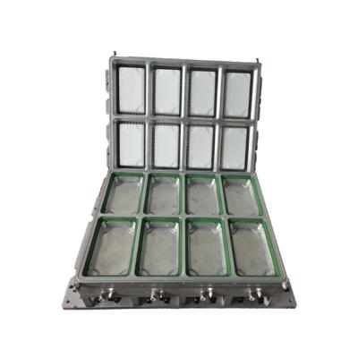 China Round Plastic Cake Box Lid Mould 8 Cavity Aluminum CNC Thermoforming Mold for sale