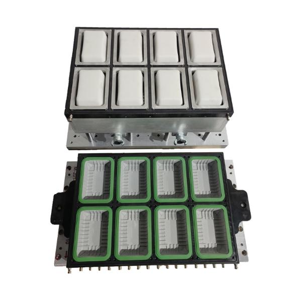 Quality Plastic Thin Wall Container Mould Multi Station Thermoforming Fresh Food Lock Box Mold for sale