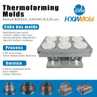 China Multi-Cavity Thermoforming Mould for Cake Box Base & Lid Plastic Packaging Custom Tooling for sale