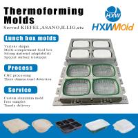 China Precision Customizable Aluminum Thermoforming Mold for Rectangular Lunch Boxes for sale