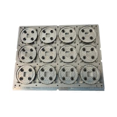 China Multi-cavity Precision CNC Machined Aluminum Thermoforming Mold for High Gloss Polished Round Cake Containers for sale