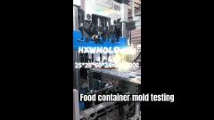 Food container thermoforming mold testing