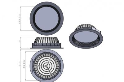 Cina Dimmable ha messo il LED Downlights, 30W giunto cardanico della PANNOCCHIA LED giù si accende in vendita