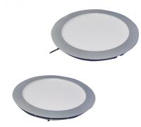 China Embedded Ceiling Round LED Panel Lights 12W Cold White 120 Degree Beam Angle for sale