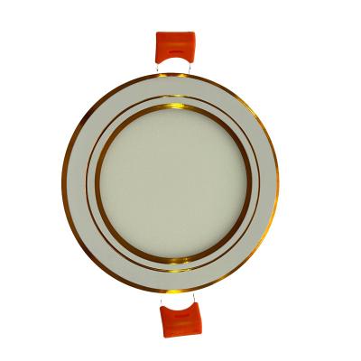 Cina Angolo d'apertura esile Φ120×H10mm 3000K del confine LED Downlight 720LM 200° dell'oro in vendita