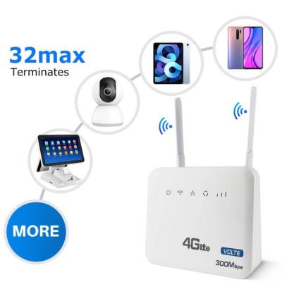 China Indoor LTE Wireless Terminal CPE 4G Router With Wifi Hotspot/Data Share/Voice Call Te koop