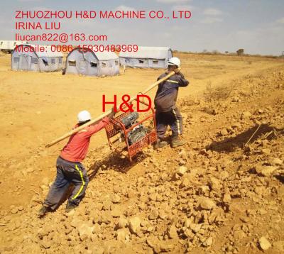 China Seismic shot hole drilling rig HD-30C gasoline engine driven, modular design, light weight for sale