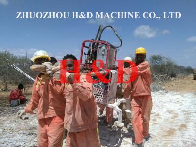 China Diesel Man Portable Drilling Rig, modular designed, seismic prospecting drilling rig, bore hole drilling rig for sale