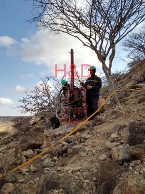 China Gasloine engine Man Portable Drilling Rig, modular designed, seismic prospecting drilling rig, bore hole drilling rig for sale
