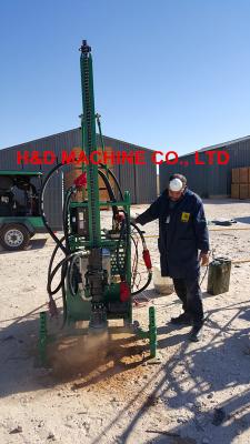 China Working in abroad, HD-40D MAN PORTABLE DRILLING RIG for seismic shot hole, with portable air compressor for sale