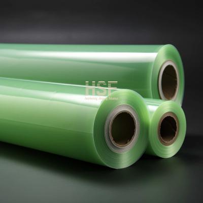China Groene mono-axiaal georiënteerde PE-folie van 40 micron polyethyleen Te koop