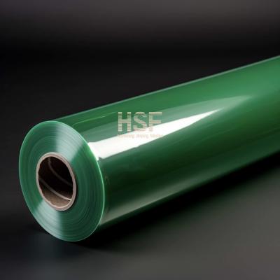 China Groene mono-axiaal georiënteerde PE-folie van 40 micron polyethyleen Te koop