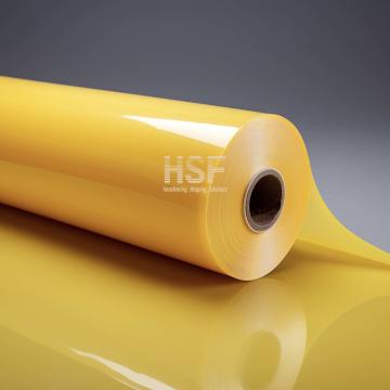 50&mu;m Opaque Yellow Cast Polypropylene CPP Film sample showing material texture and color