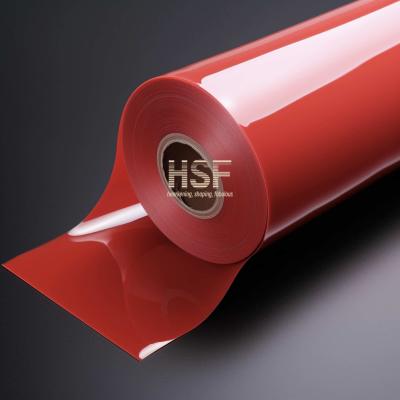 Cina 60 μm di pellicola di rilascio di PE rosso opaco, di silicone raffreddato con i raggi UV, per la protezione e l'imballaggio, per nastri, etichettature e grafica in vendita