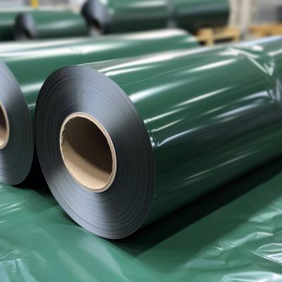 China 60 μm ondoorzichtige groene PE-vrijstellingsfolie, siliconen UV-gehard, voor bescherming en verpakking, banden, etikettering en afbeeldingen Te koop