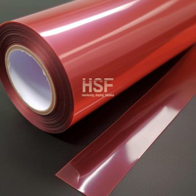 China 75 μm doorschijnende rode MOPP-vrijstellingsfolie, voor voedselverpakkingen, laminatie, bandetiketten, industriële toepassingen, Te koop