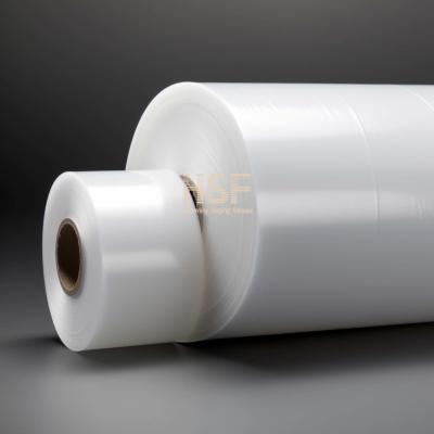 China 80 μm ondoorzichtige witte MOPP-vrijstellingsfolie, voor voedselverpakkingen, laminatie, bandetiketten, industriële toepassingen, Te koop