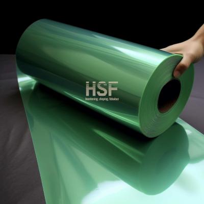 Cina 36 micron Green Clear PET Non Silicone Release Film OEM ODM in vendita