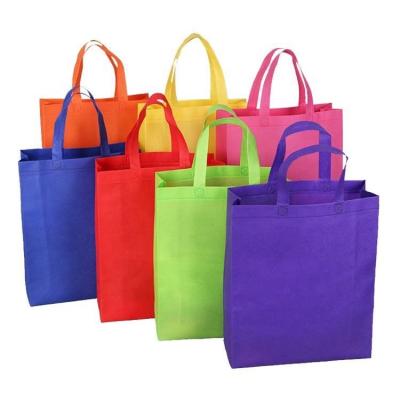 China Custom Logo Non Woven Bag Reusable Shopping  Handled Bag for sale