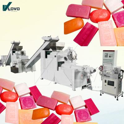 China Fully Automatic Soap Production Line with 500kg Per Hour Capacity and Stainless Steel Construction for PLC Controlled Soap Manufacturing for sale