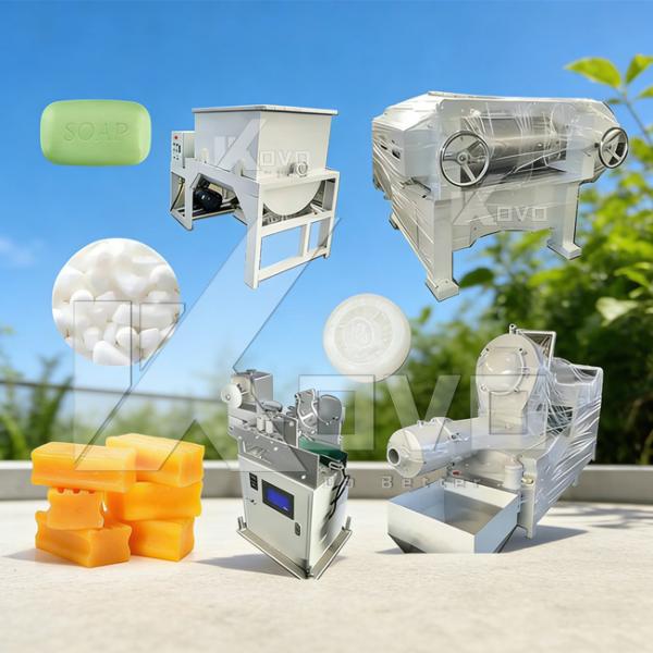 Quality Small Mini Soap Production Line Equipment Soap Making Machine 100kg/H Capacity for sale