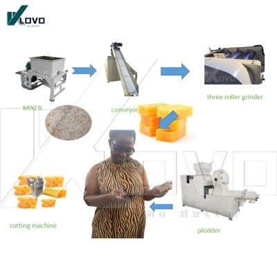 China Online Guidance Laundry Soap Production Line Capacity 300kgh 500kgh 1000kgh 2000kgh Soap Making Equipment for Commercial for sale