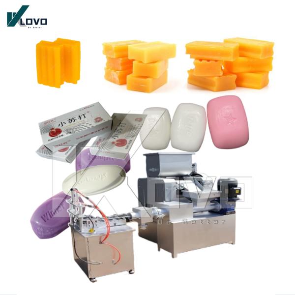 Quality 100-200kg/H Small Scale Soap Making Machine Stainless Steel Laundry Toilet Soap Production Line for sale