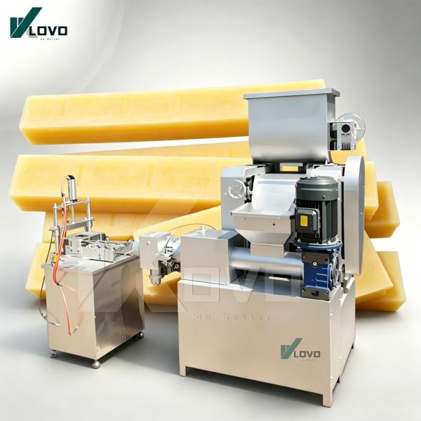 Quality Commercial Small Soap Making Machine with Integrated Soap Stamping Machine, Soap Cutter and Soap Noodles Extruder for sale