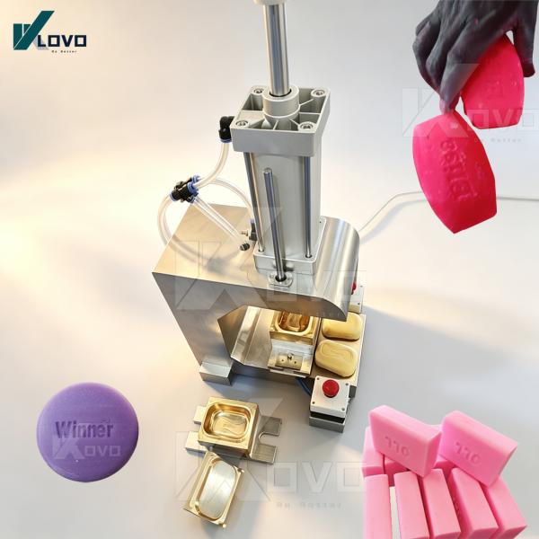 Quality NOMI Brand Custom Soap Logo Pressing Stamping Molding Machine Manual Soap Making Machine for sale