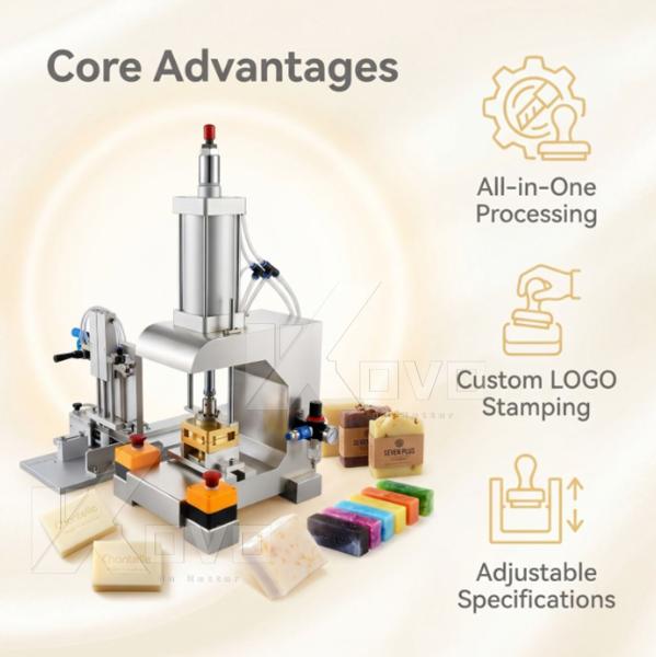 Quality Custom Bath Soap Mold Stamper Semi Auto Soap Shape Printer Energy Saving Carbon for sale