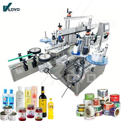 China Shampoo Square Round Bottle Double Side Sticker Hand Wash Automatic Labeling Machine for sale