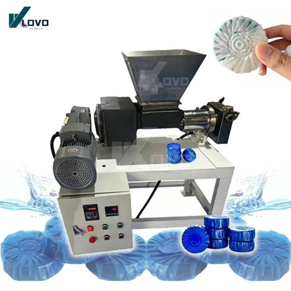 Quality Toilet Block Water Soluble Film Paper Blue Bubble Production Line Cleaner Making Machine for sale