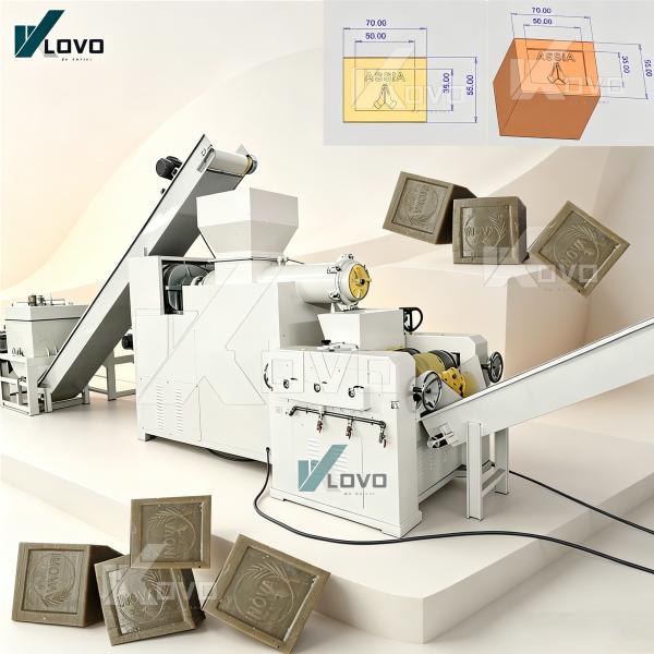 Quality Small Mini Soap Production Line Equipment Soap Making Machine 100kg/H Capacity for sale