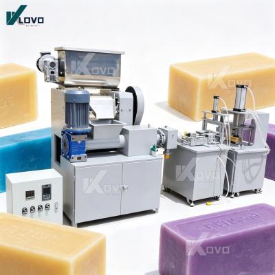 China Stainless Steel Semi-Automatic Soap Making Machine for Small Business Startups with 100-300kg/h Production Capacity for sale