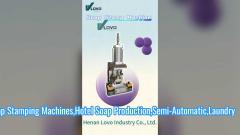 Hands-on demonstration of the soap stamp machine