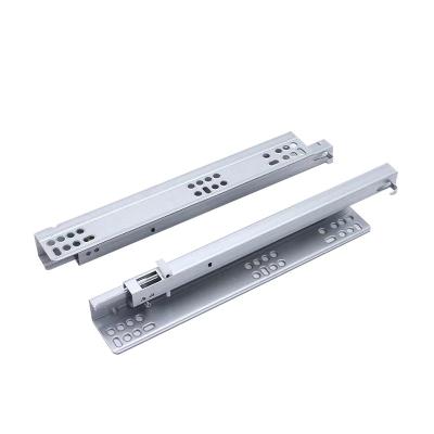 China 3 Fold+Full Extension Drawer Slide Runner Soft Narrow Metal Box Drawer System Tandem Drawer Slide For Kitchen Hardware factory