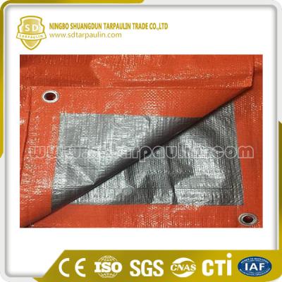 China Orange  PE Tarp Poly Tarp Tarpaulin Sheet for sale