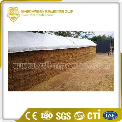 China White PVC Tarpaulin Hay Cover Tarp for sale