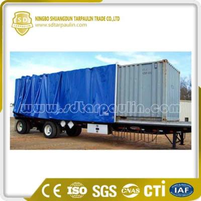 China Heavy Duty Waterproof PVC Tarpaulin Trailer Cover Tarp for sale