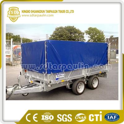 China Tough Black Tarpaulin Trailer Cover for sale