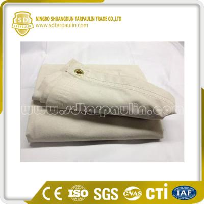 China Truck Tarp Double Stitched Hems Canvas Cotton Tarp for sale