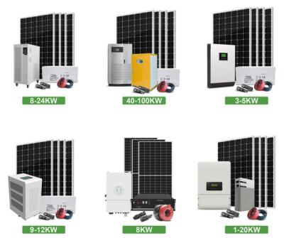 China 5kw Grid Tied Solar System , 240V All In One residential solar panels for sale