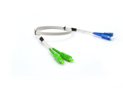 Cina Sc/APC - la treccia a fibra ottica impermeabile a fibra ottica del cavo di toppa UPC/dello Sc DX MP cabla in vendita