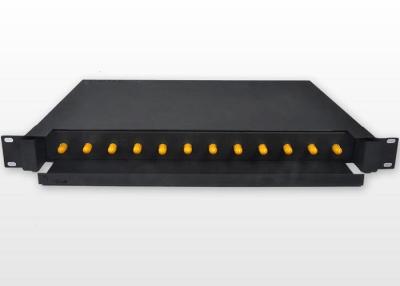 Cina Tipo a fibra ottica del cassetto del quadro d'interconnessione del supporto di scaffale il centro a 19 pollici 12 per la banda larga in vendita