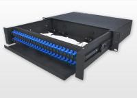 China Sliding Type 2U Fiber Optic Patch Panel Durable SC Optical Fiber Distribution Frame for sale
