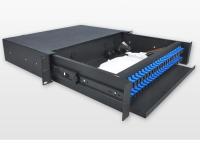 China Sliding Type 2U Fiber Optic Patch Panel Durable SC Optical Fiber Distribution Frame for sale